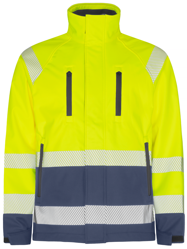 NordWear Softshelljacka Varsel Gul/Marin XS - Arbetsskydd